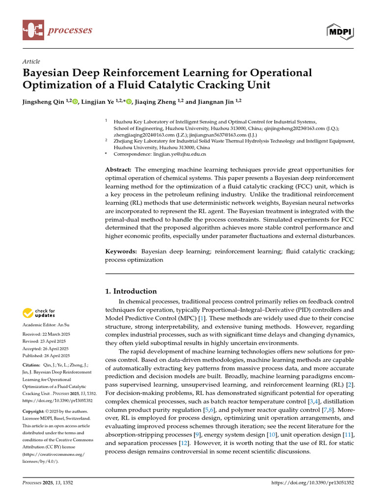 Bayesian Deep Reinforcement Learning For Operational | PDF | Applied ...