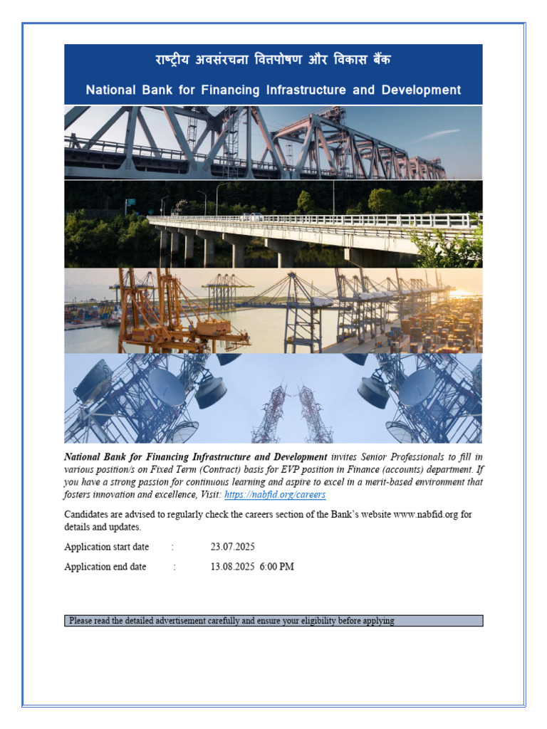 Long Advertisement Deputy CFO 23072025 | PDF | Banks | Reserve Bank Of India