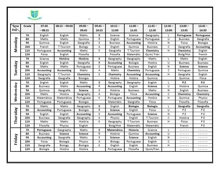 Timetable Secondary 2025 - Revised-1 | PDF | Science | Inquiry