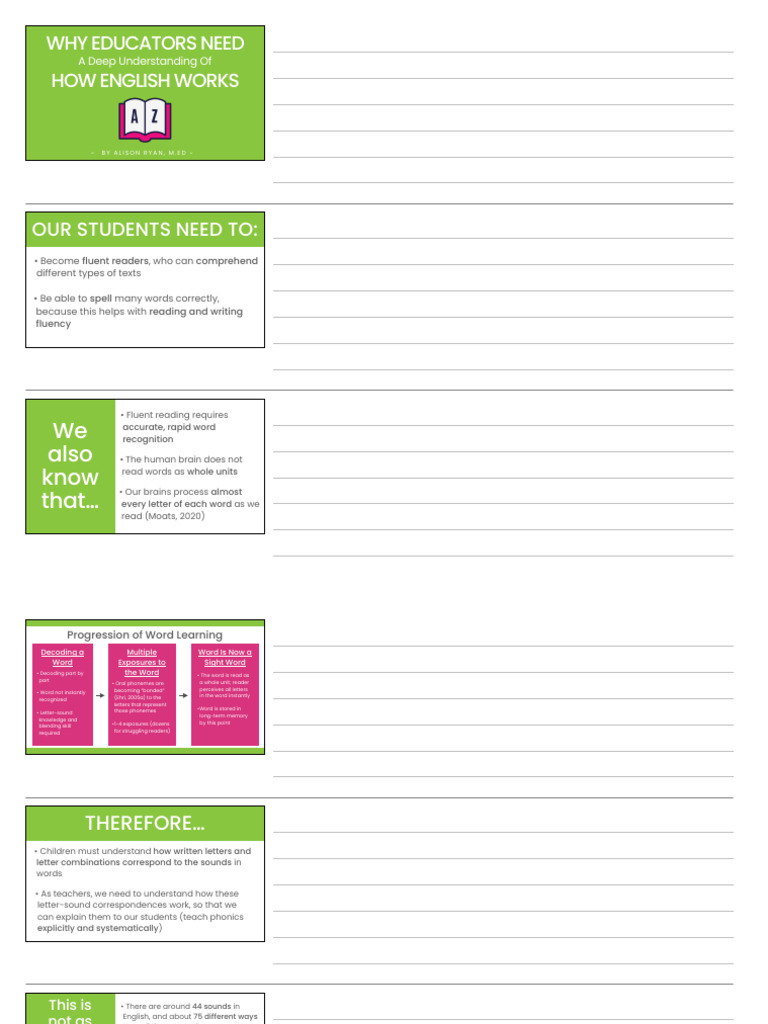 Why Educators Need A Deep Understanding of How English Works | PDF ...