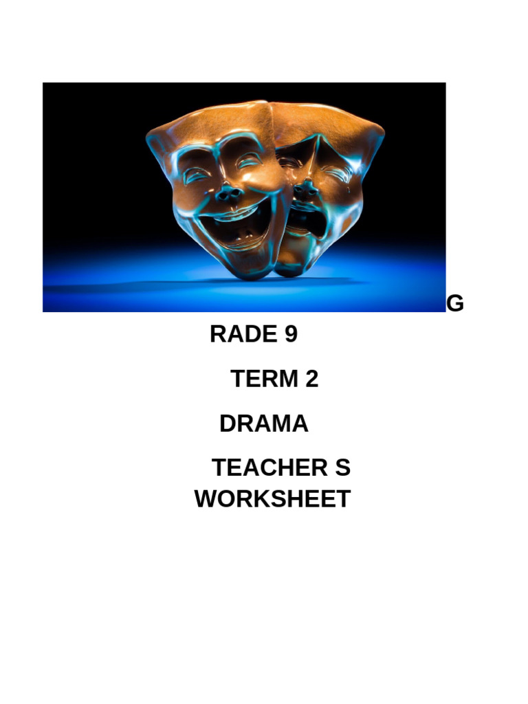 Grade 9 Drama Term 2 Worksheet | PDF | Stereotypes