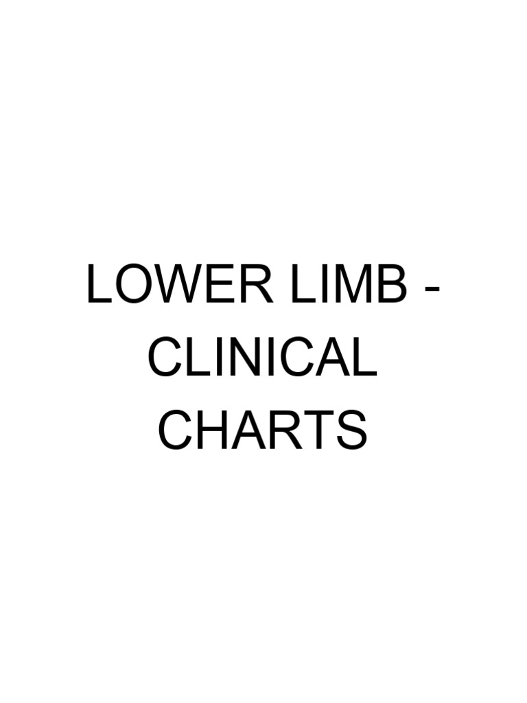 Lower Limb Clinical Charts Overview | PDF | Human Leg | Foot