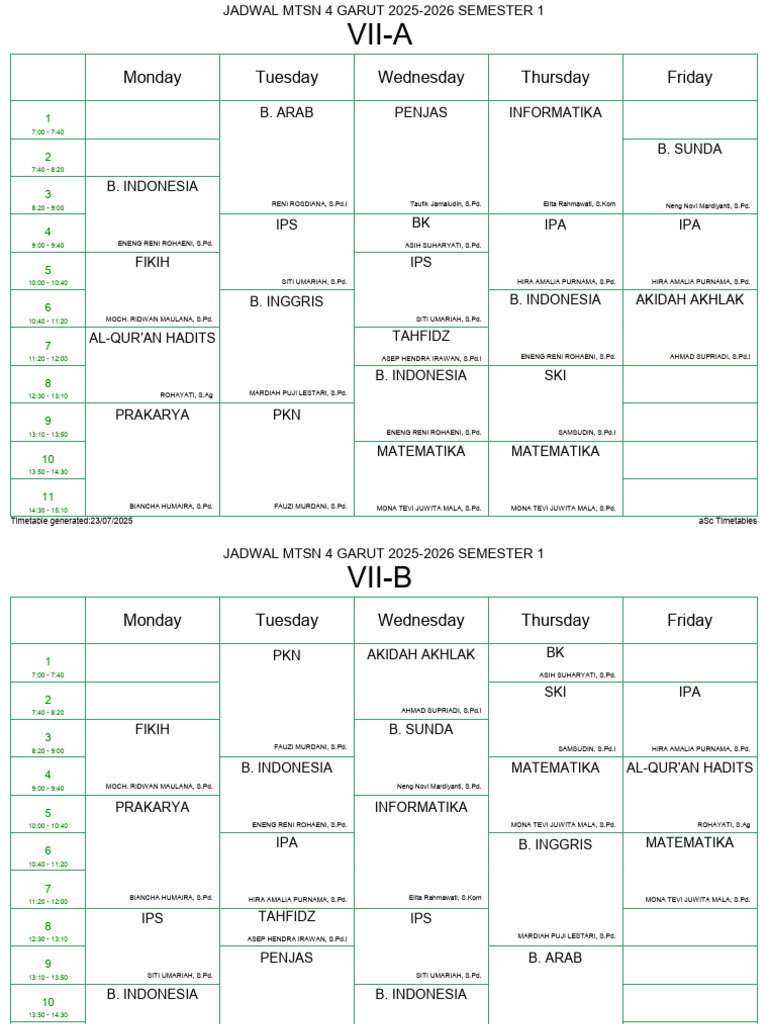 Jadwal SImpatika | PDF