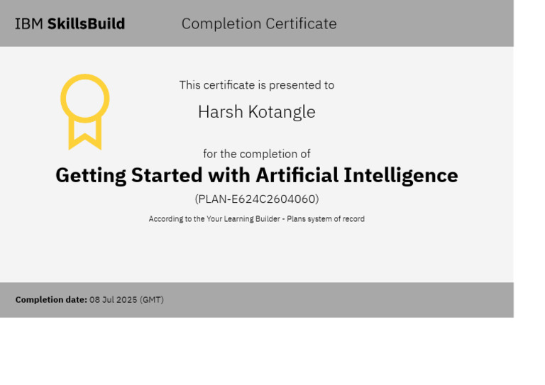 Getting Started With Artificial Intelligence | PDF