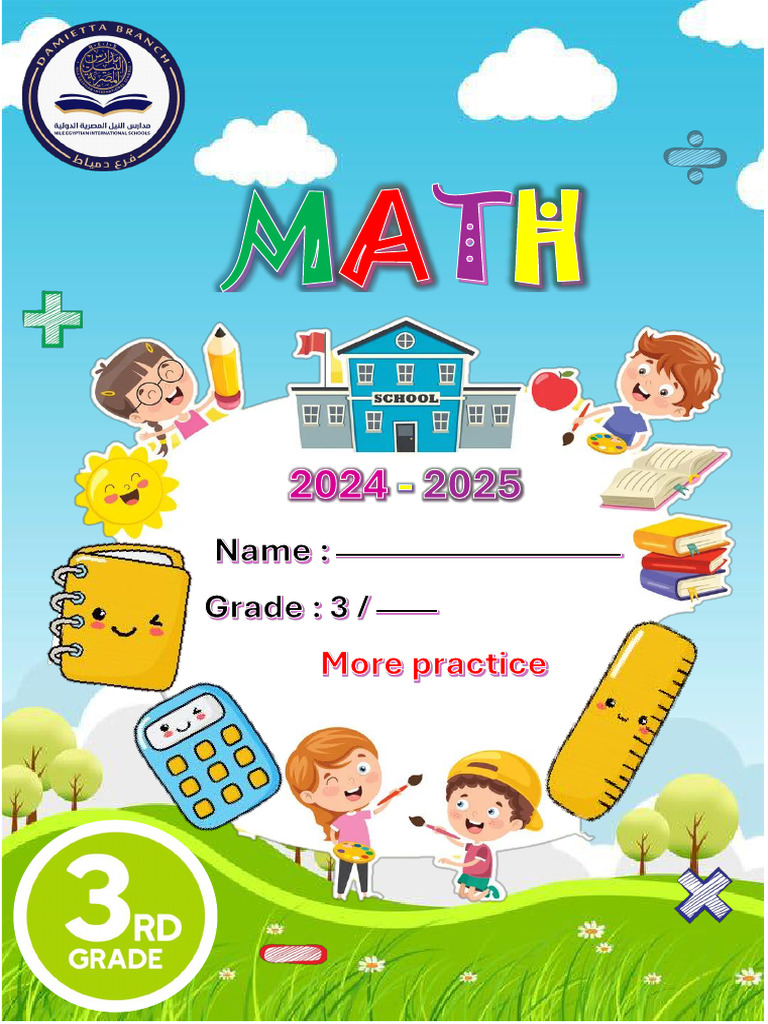 Maths Grade3 Revision W1 U6 RevisionSheet1 Extra (Damietta) | PDF | Mathematics