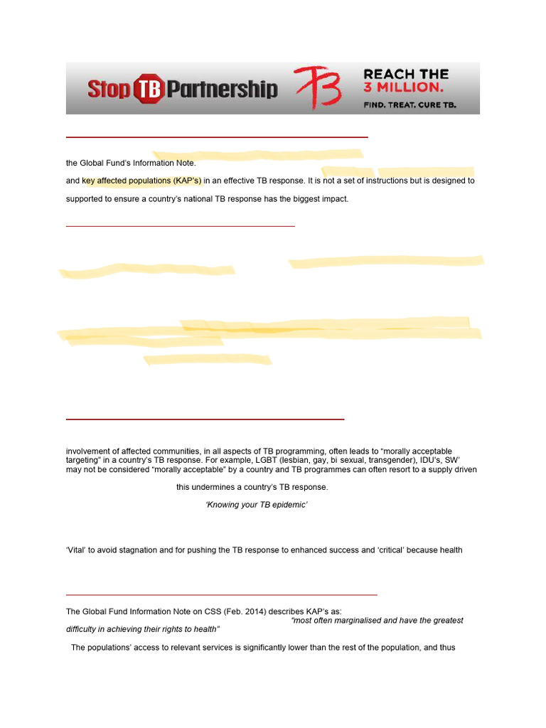 Community System Strengthening for TB | PDF | Tuberculosis | Capacity Building