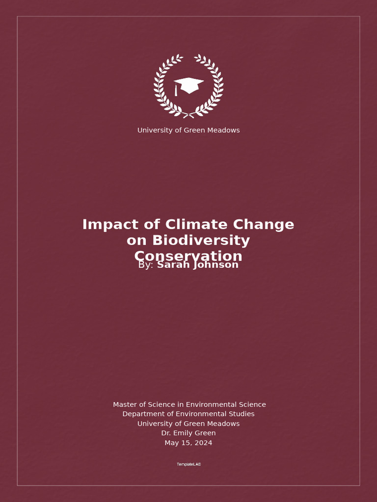 Thesis Cover Page Template | PDF