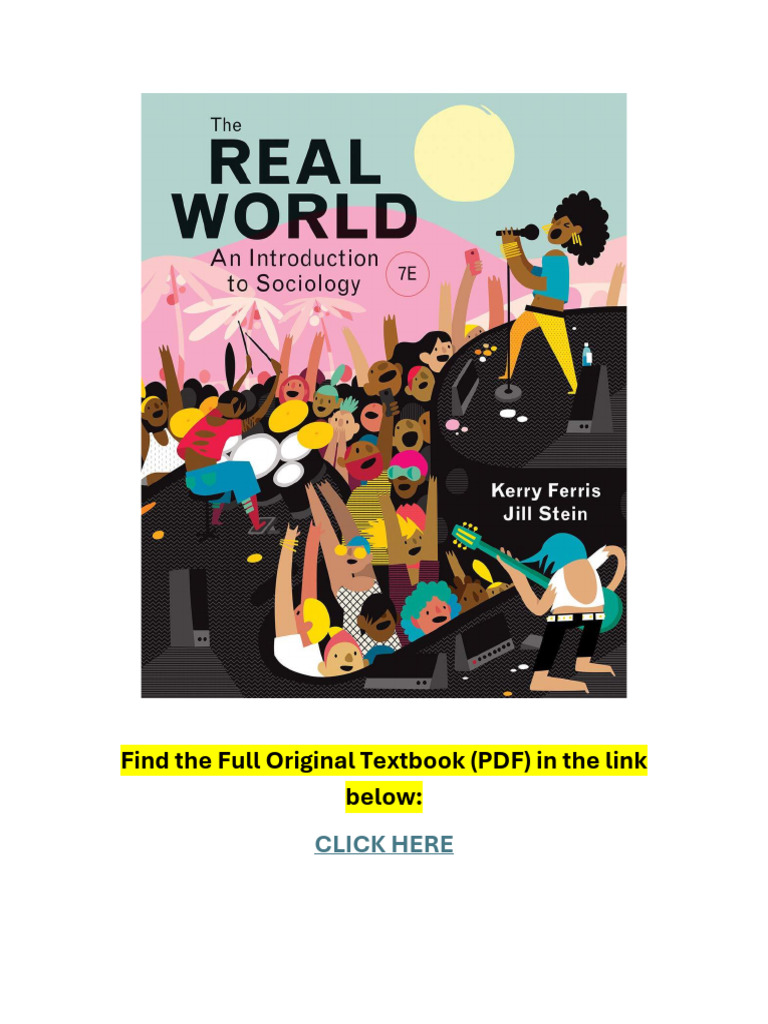 The Real World: Sociology 7th Edition PDF | PDF | Sociology | Methodology