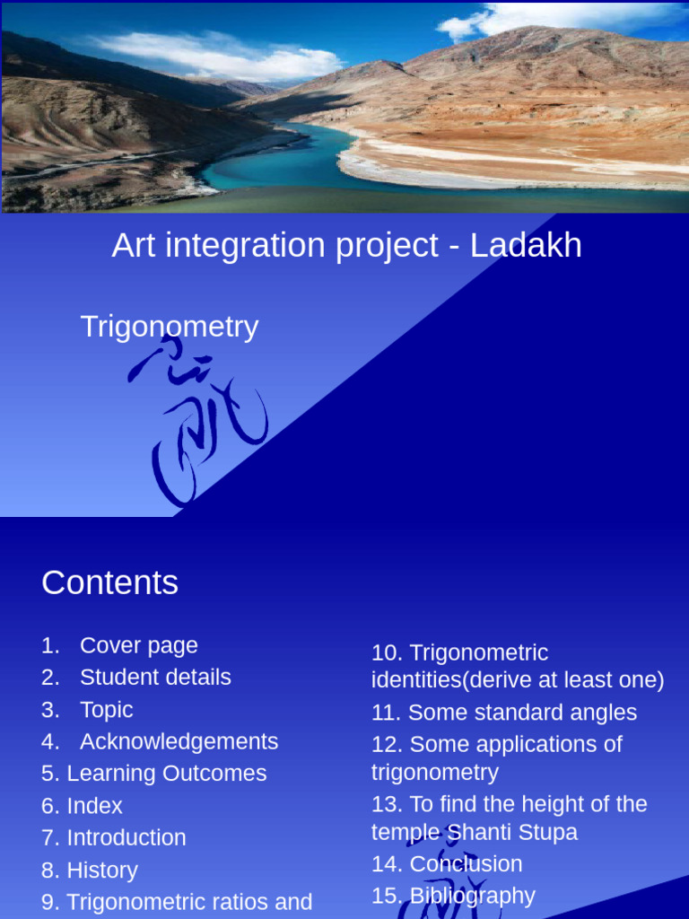 Art Integration Project: Ladakh Maths | PDF