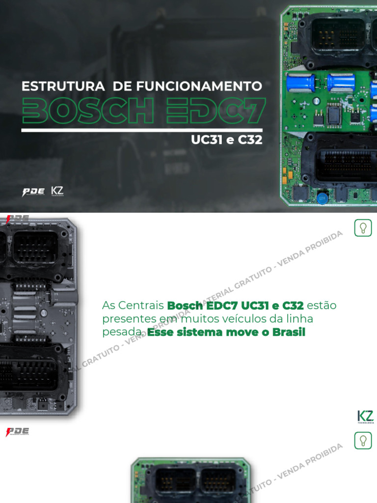 Pinout e Programação EDC7 UC31/C32 | PDF | Rede elétrica | Unidade ...