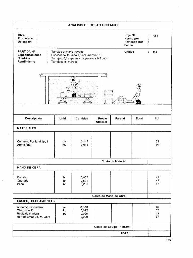 Costos y Presupuestos en Edificacion CAPECO - PDF 176 177 | PDF | Materiales de construcción