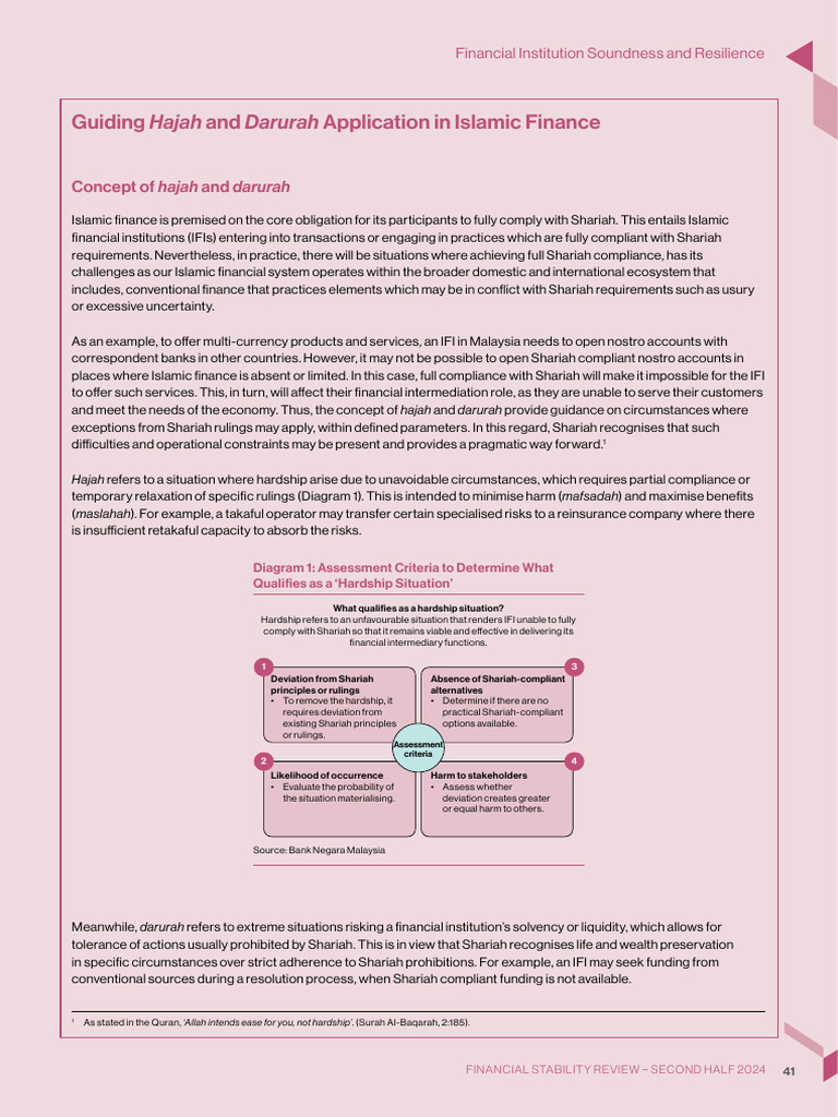 Hajah and Darurah in Islamic Finance | PDF | Islamic Banking And ...