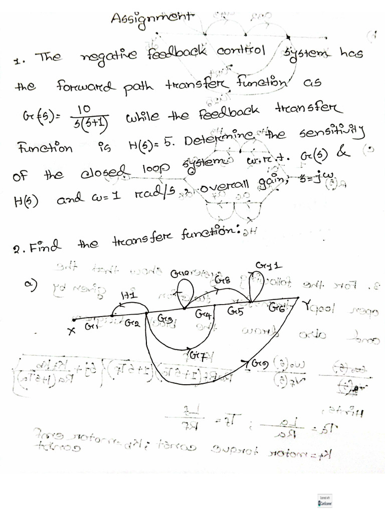 Assignment List of Control System | PDF