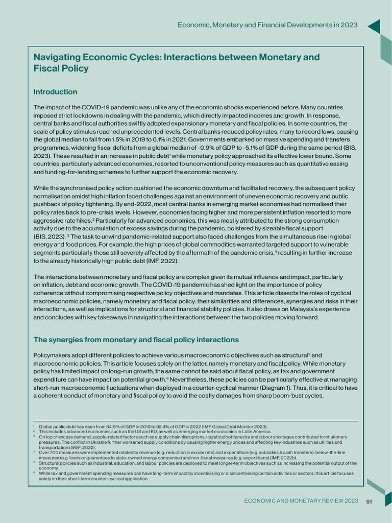 Navigating Economic Cycles: Interactions Between Monetary and Fiscal ...