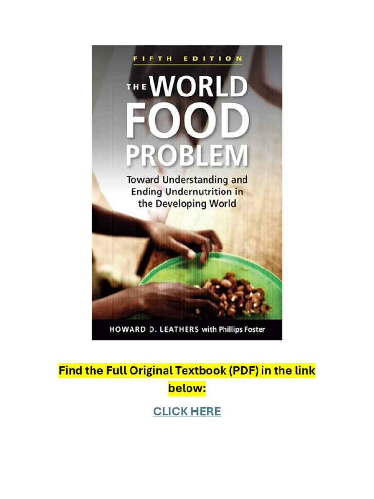 Understanding Global Food Security Issues | PDF | Malnutrition | Food ...