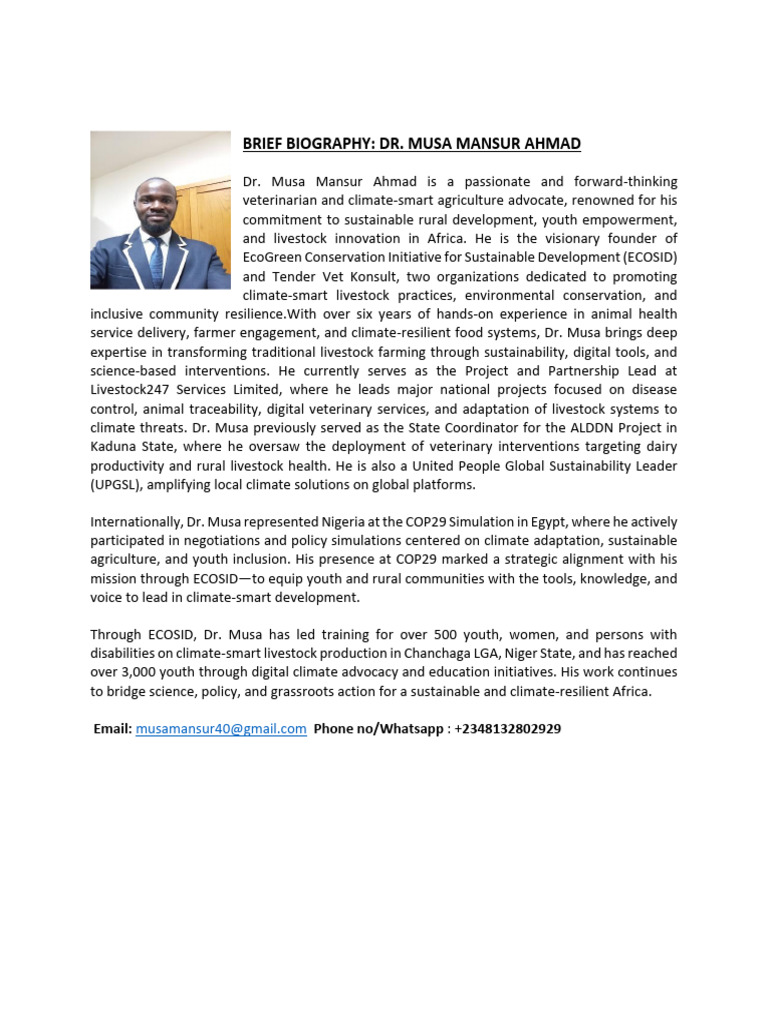 Brief Biography | PDF