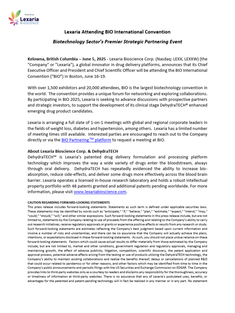 2025 - 17 BIO Conference | PDF | Patent | Health Care