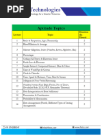 Quantitative Aptitude Topics Overview Pdf