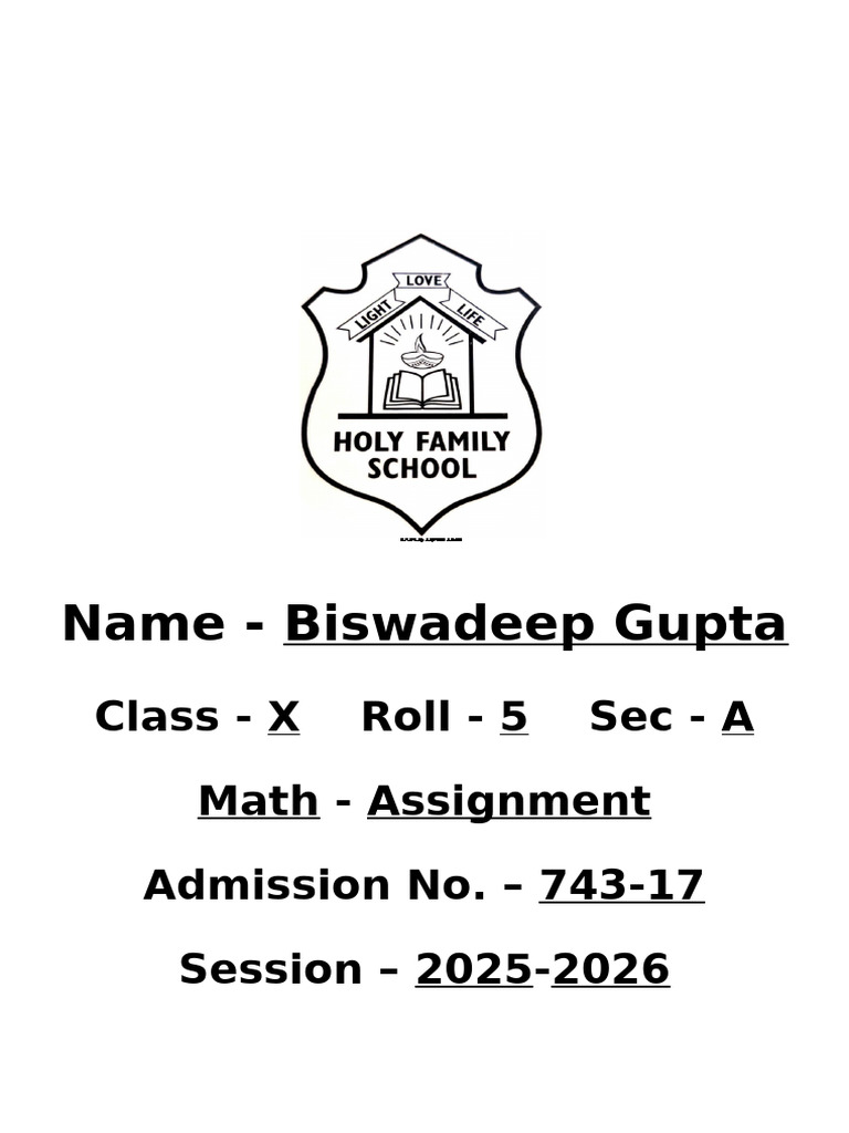 Math Assignment | PDF