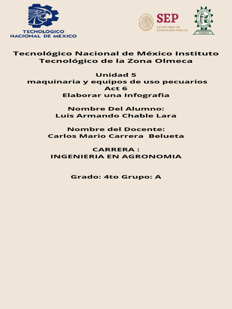 U5 Act6 Chable Lara Luis Armando | PDF | Agricultura | Heno