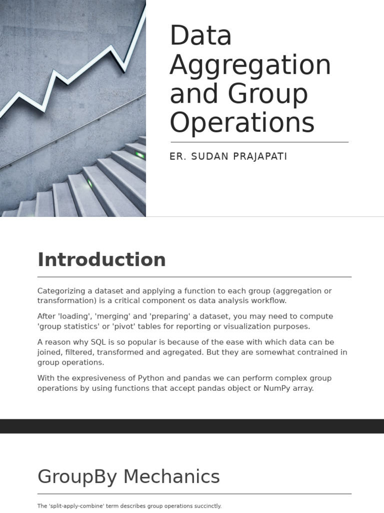 Data Aggregation and Group Operations | PDF | Computer Programming | Computing