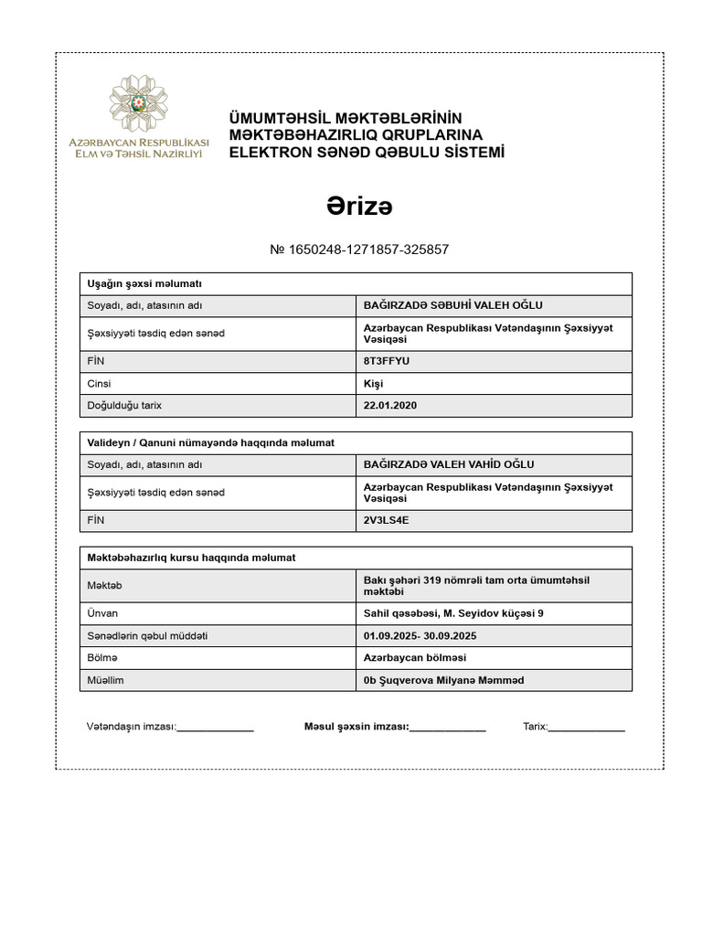 Ərizə Sebuhi | PDF