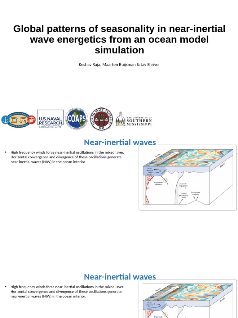 Seasonal Patterns of Near-Inertial Waves | PDF | Tropical Cyclones | Wound