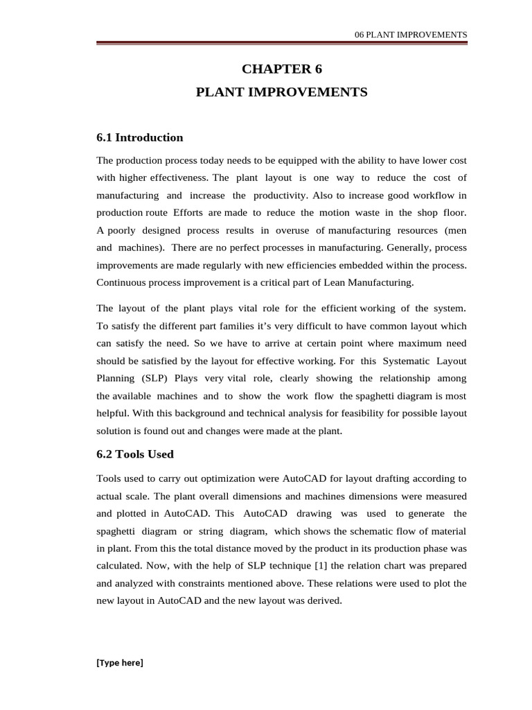 Plant Layout Optimization Techniques | PDF | Workflow