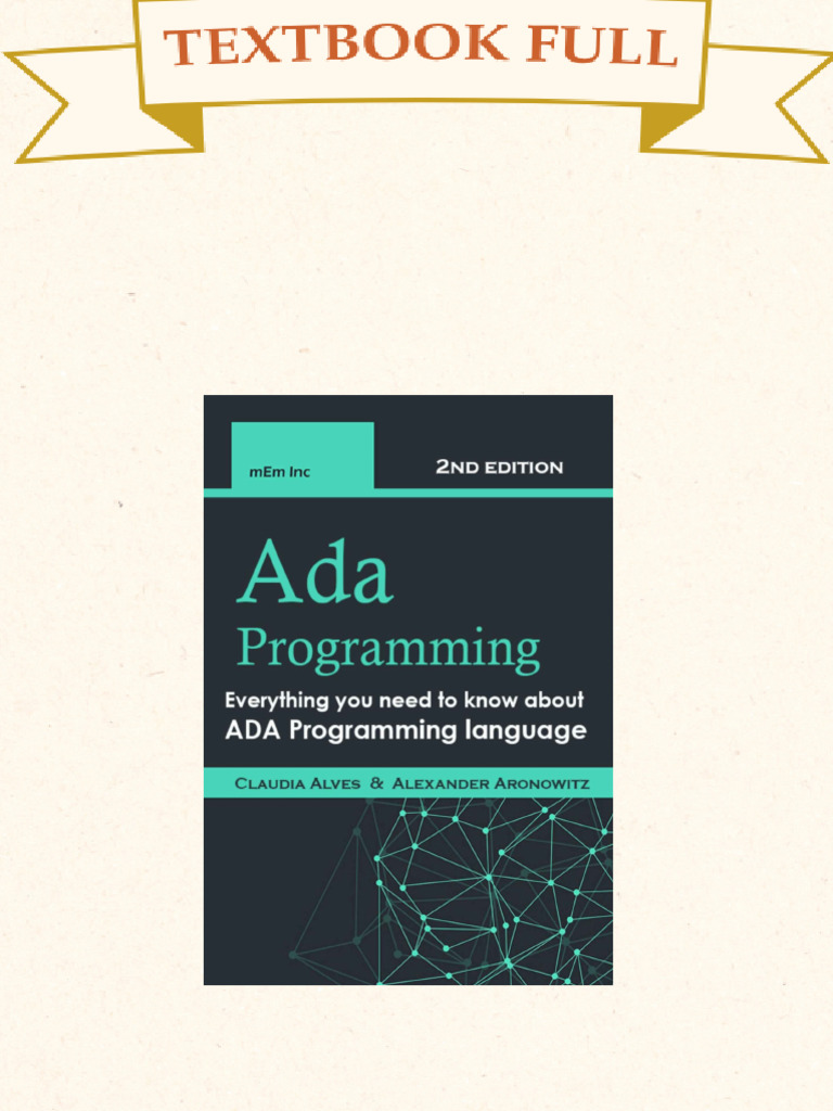 ADA Programming Everything You Need To Know About ADA Programming Language 2nd Edition Claudia ...