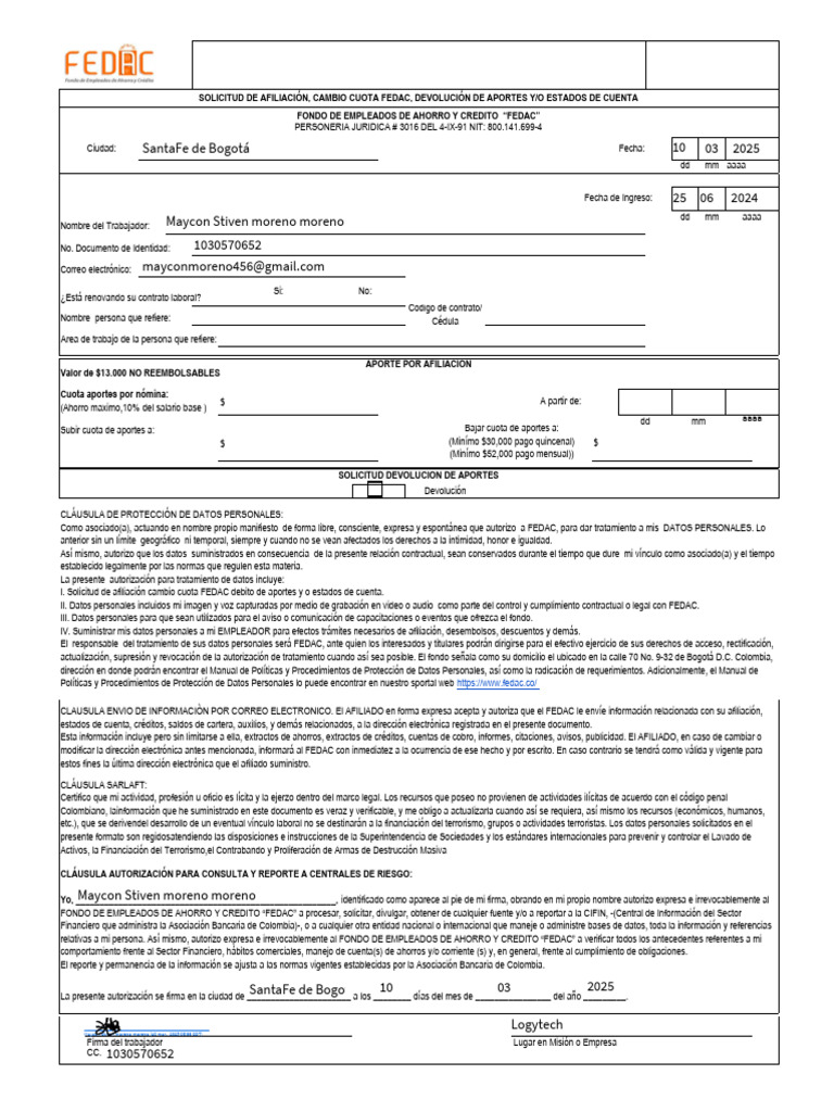 Formato Devolucion 2025 - Firmado | PDF