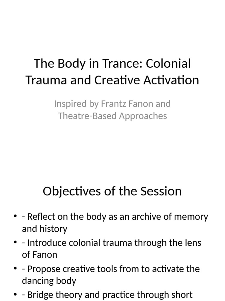 Colonial Trauma and Creative Body | PDF | Gender | Gender Studies