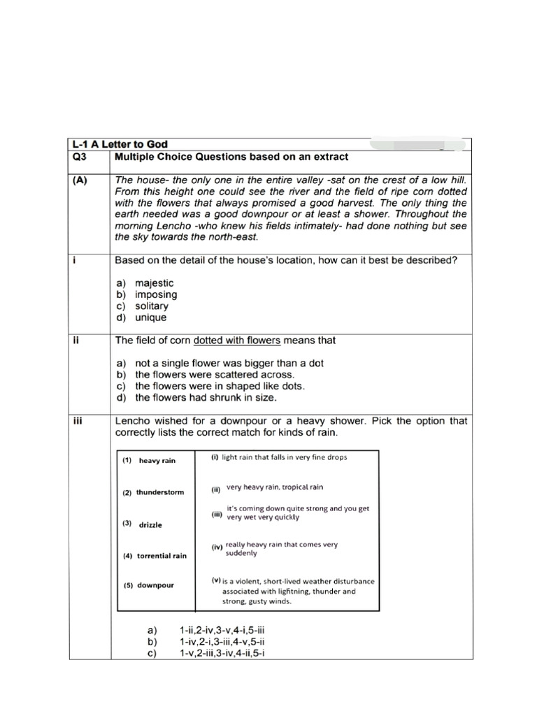 S.a-1 - 'A Letter To God' by Amit Sarkar Sir | PDF