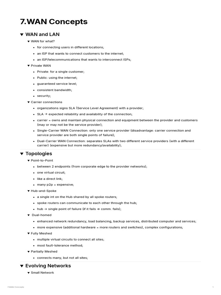 7.wan Concepts | PDF | Computer Network | Internet Service Provider