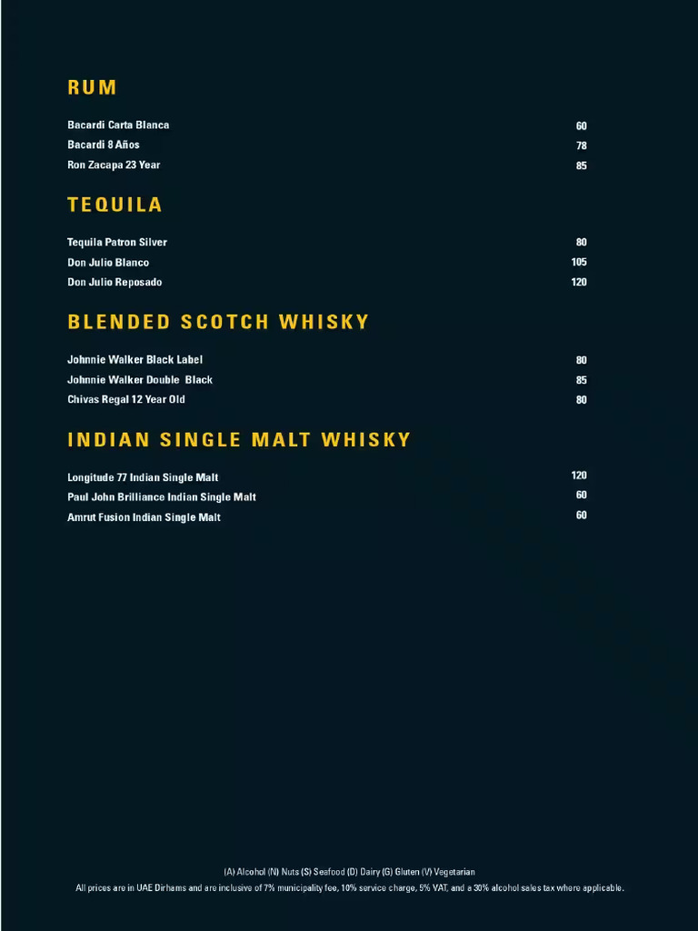 Cocktail Menu 2 Dubai | PDF