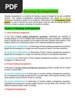 Types of Seating Arrangements Explained | PDF
