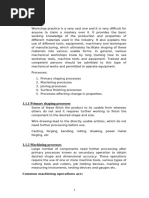 Chapter 1 Introduction To Mechanical Workshop | PDF | Safety | Machining