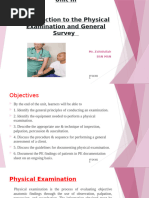 Physical Assessment Techniques Guide | PDF | Physical Examination | Senses