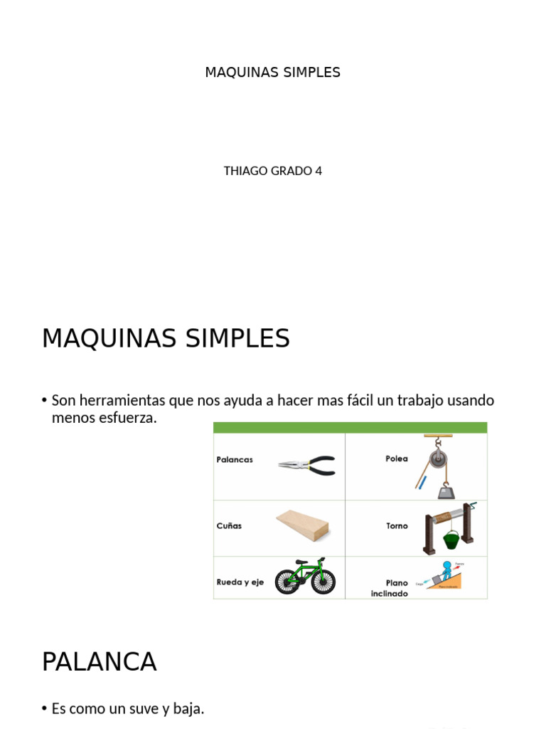 Maquinas Simples | PDF