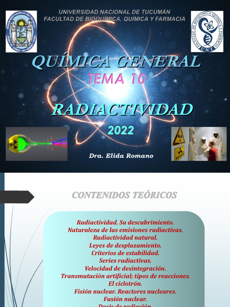Radiactividad 2022 | PDF | Desintegración radioactiva | La energía nuclear