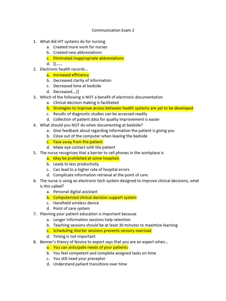 Communication Assessment for Nurses | PDF | Health Care