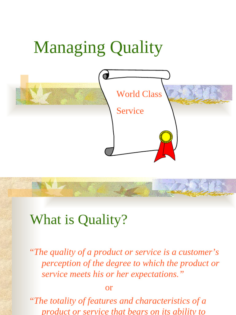 Understanding Quality Management Principles | PDF | Six Sigma | Lean ...