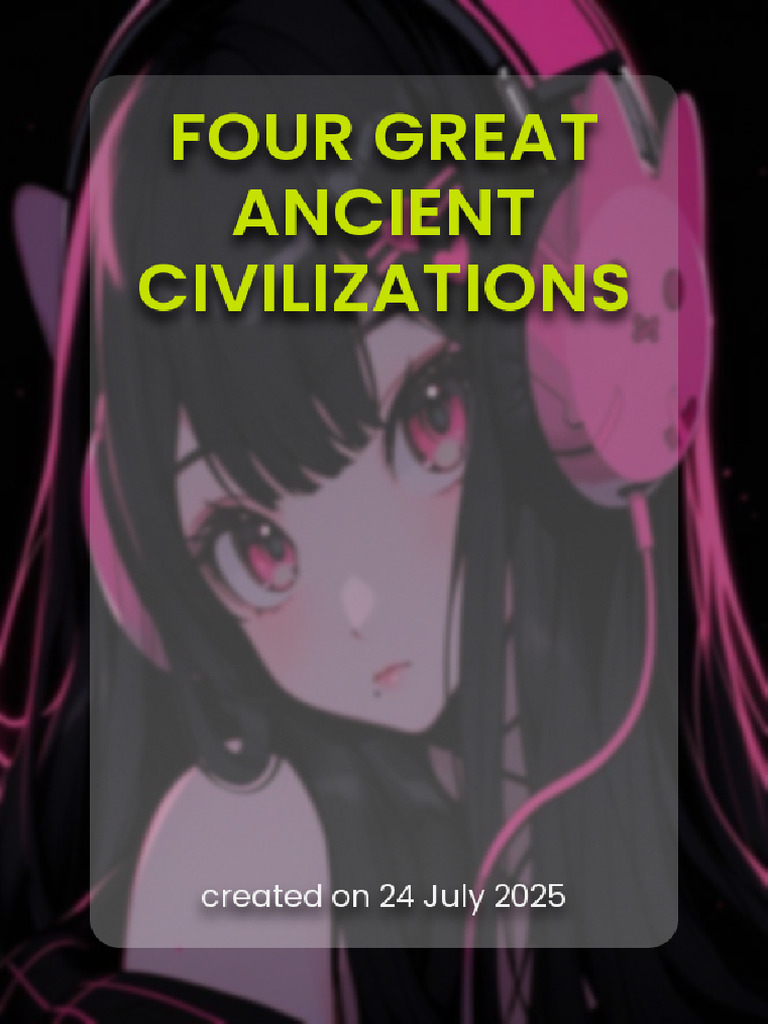 Four Great Ancient Civilizations | PDF | China | World Politics