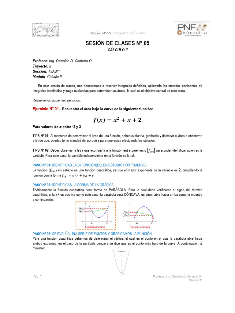 Sesión de Clases #05 | PDF | Integral | Asíntota