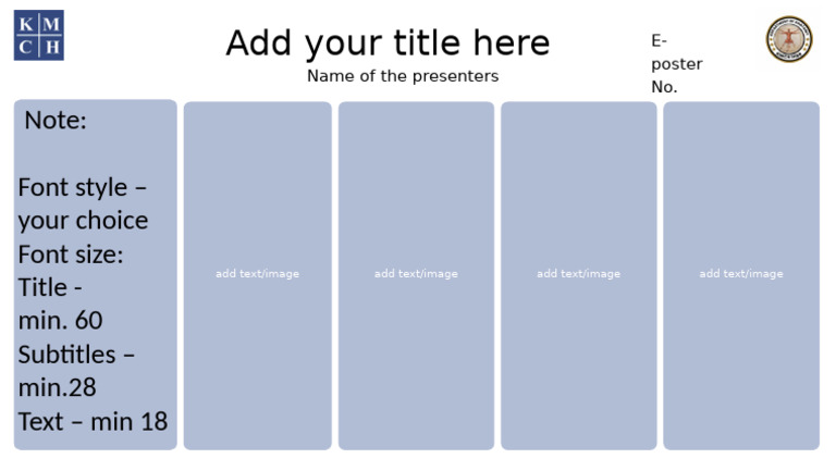 E Poster Template | PDF