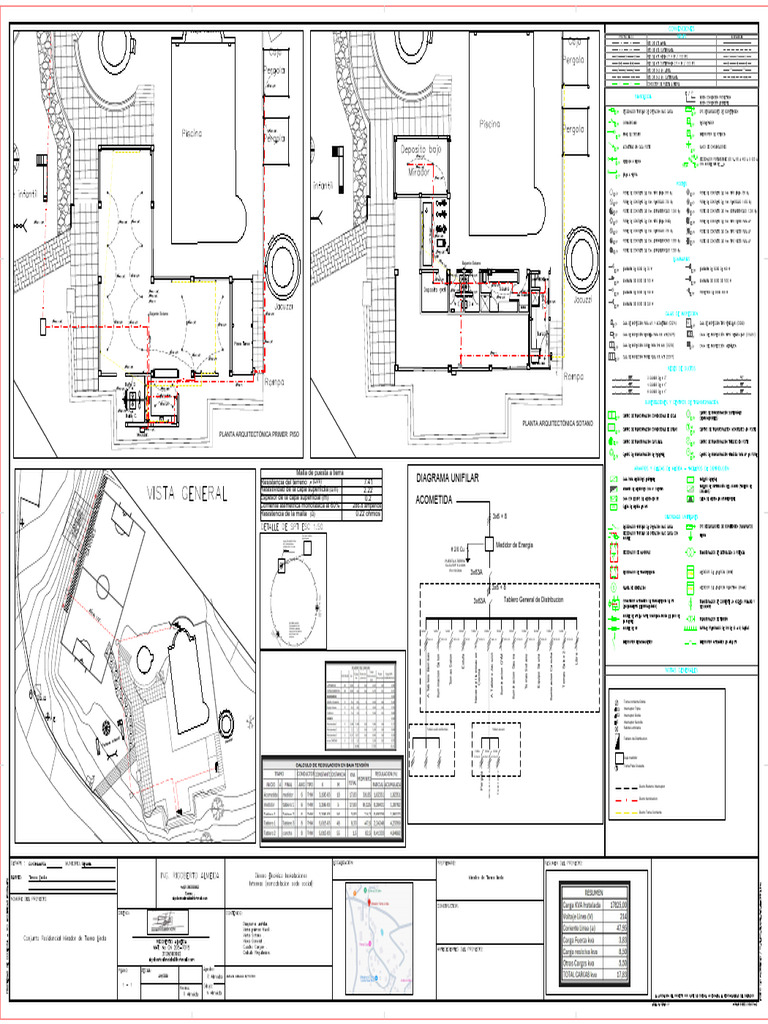 V1 - Mirador de Tierra Linda Electric Design | PDF | Electricidad | Electromagnetismo