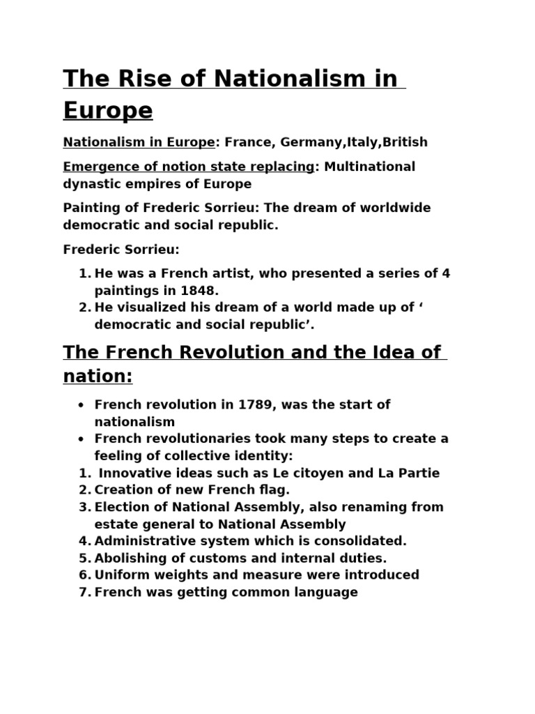 Sorrieu's Vision of European Nationalism | PDF | Kingdom Of Prussia ...