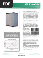 Product Sheet Camfil Megalam HEPA and ULPA Mini Pleat Panel Air Filter ...