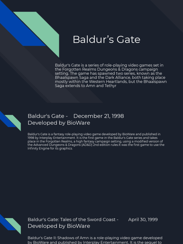 Baldur's Gate | PDF | Role Playing Games | Video Games
