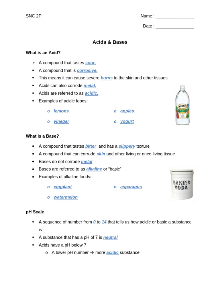 Understanding Acids, Bases, and pH Scale | PDF