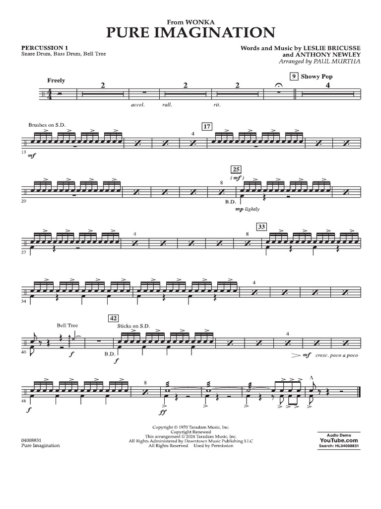 Percussion 1 - Pure Imagination | PDF